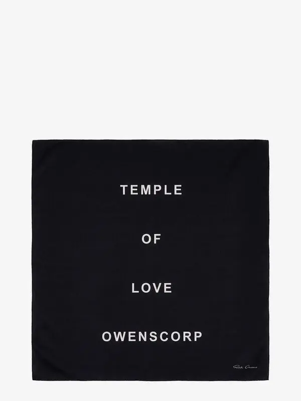 Rick Owens Modal And Silk Blend Scarf - Blue
