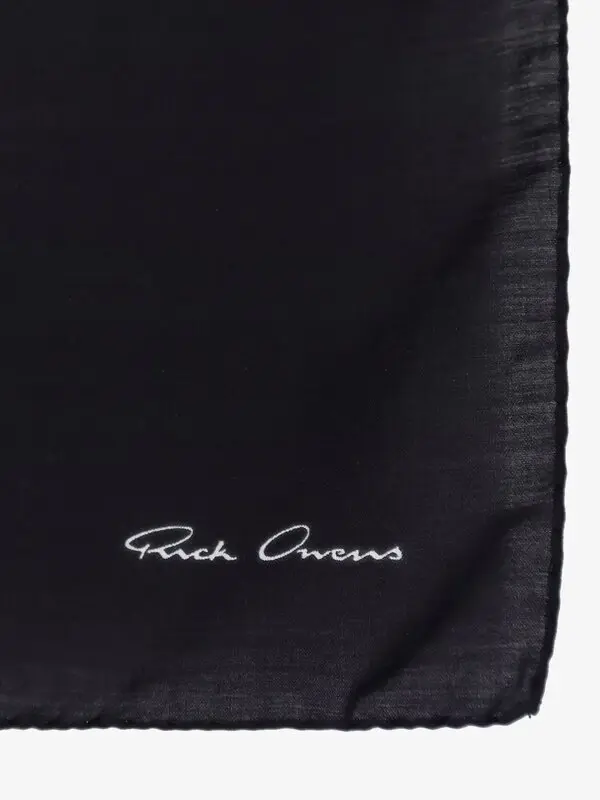 Rick Owens Modal And Silk Blend Scarf - Blue