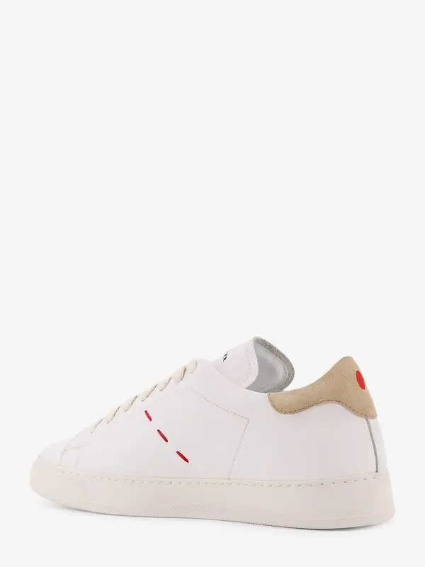 Kiton Leather Sneakers With Iconic Stitching