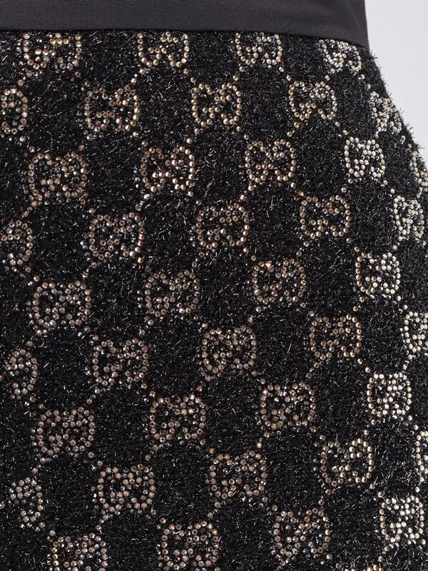 Gucci Lightweight Lamé Wool Tweed Shorts