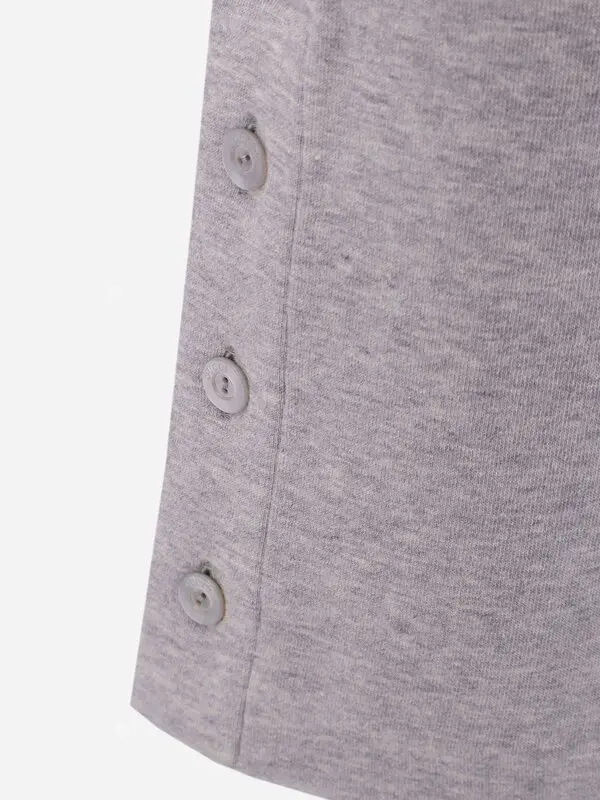 Gucci Cotton Blend Trouser With Web Detail
