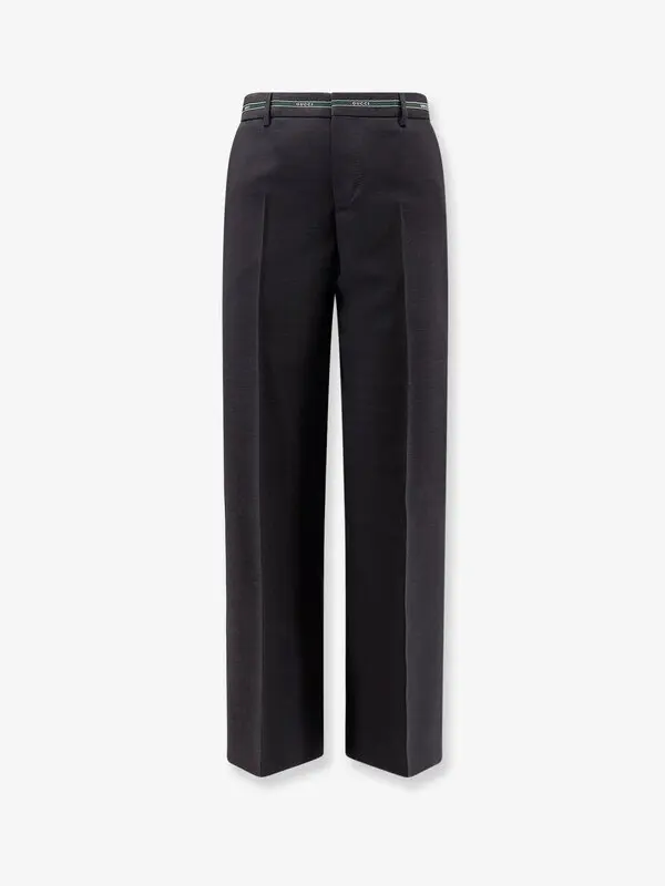 Gucci Wool Trousers With Detail