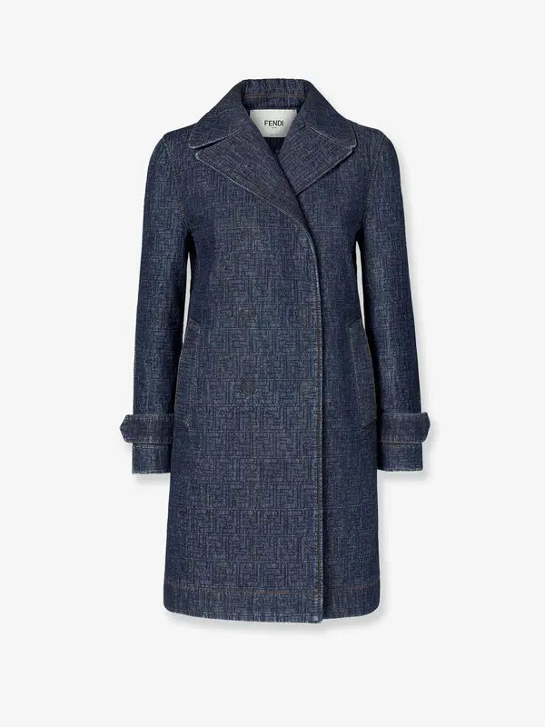 Fendi Ff Padded Denim Caban