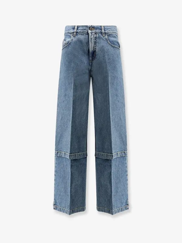 Attico Jeans With Logo Embroidery