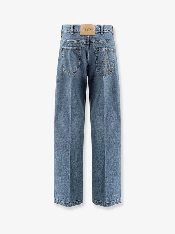 Attico Jeans With Logo Embroidery