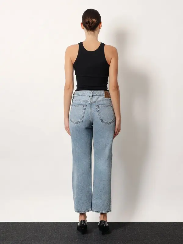 TOTEME Low Straight Organic Cotton Jeans