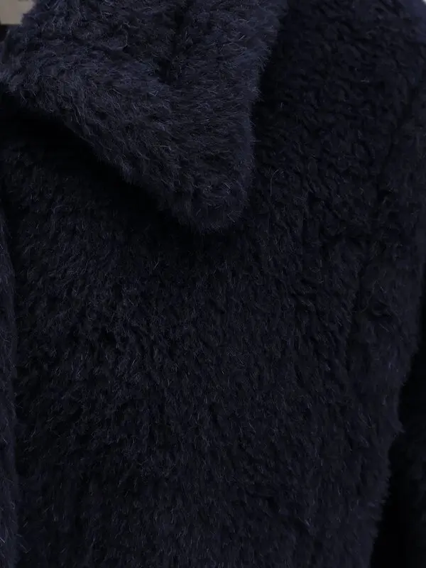 Max Mara Mxmfuggito Alpaca And Virgin Wool Fur Jacket
