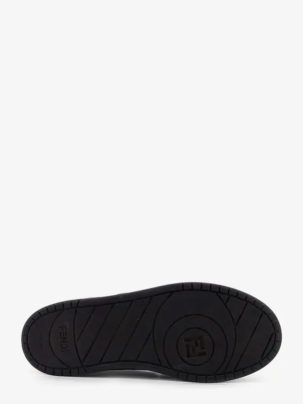 Fendi Ff Jacquard And Suede Low-top Sneakers