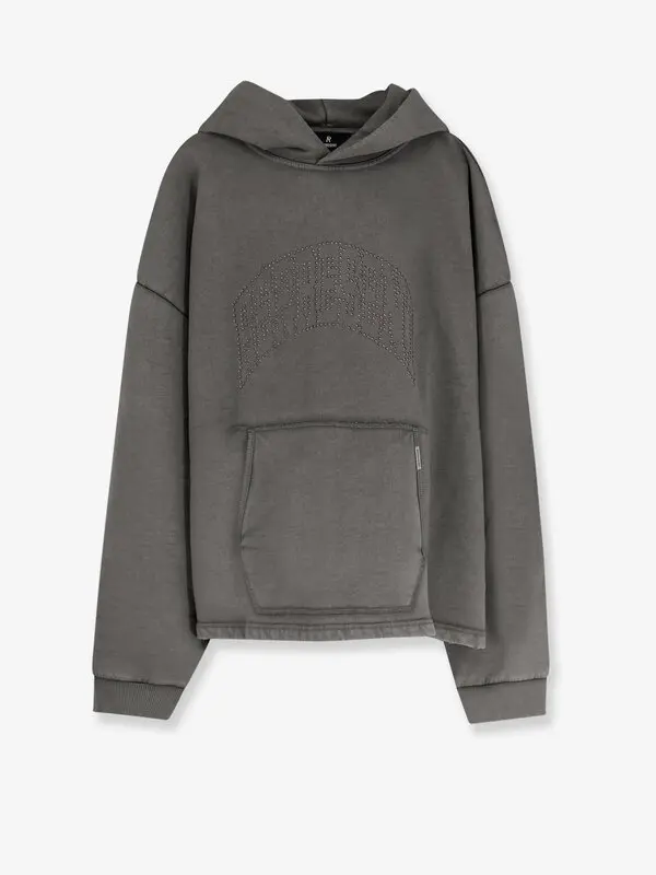 REPRESENT Embellished Hoodie Cotton Sweatshirt