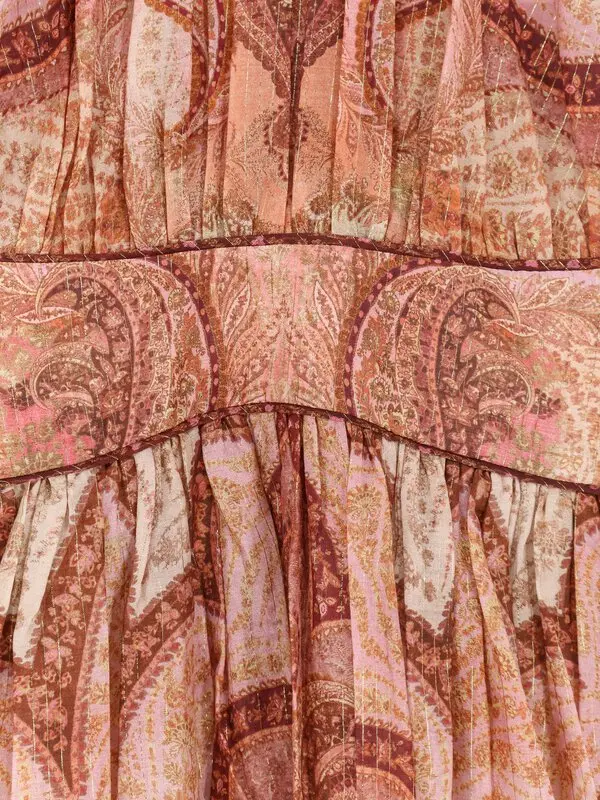 Zimmermann Cotton And Silk Blend Wanderlust Long Dress