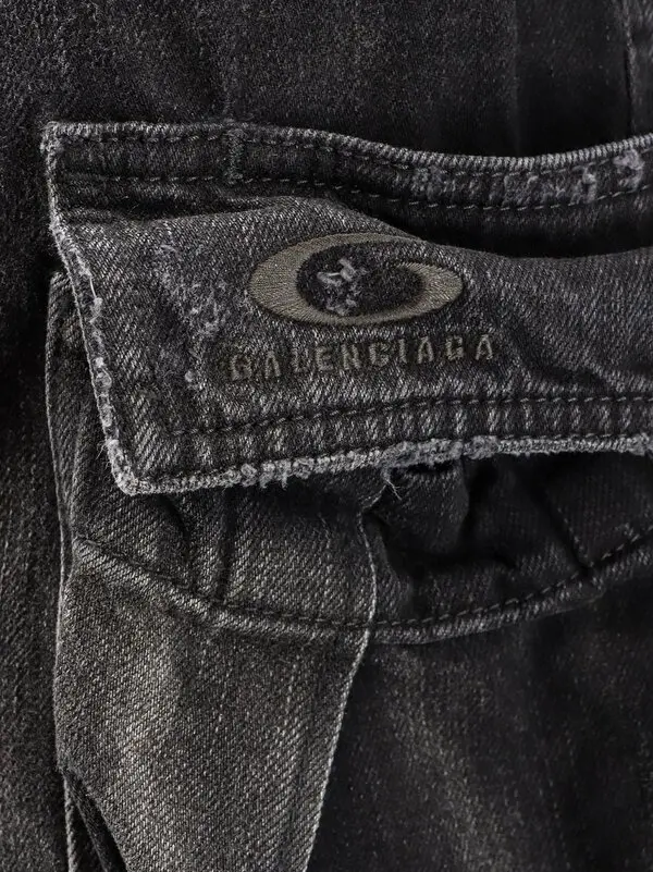 Balenciaga Cargo Denim Trousers