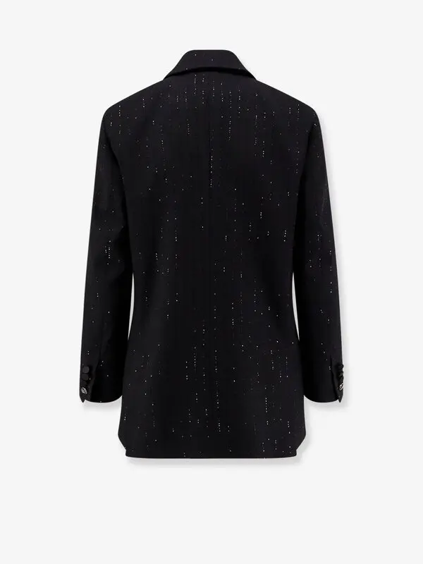 Max Mara Appia Sequin Virgin Wool Blazer