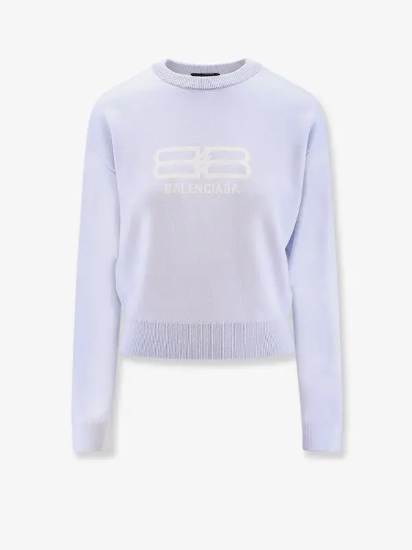 Balenciaga Wool And Cotton Blend Sweater