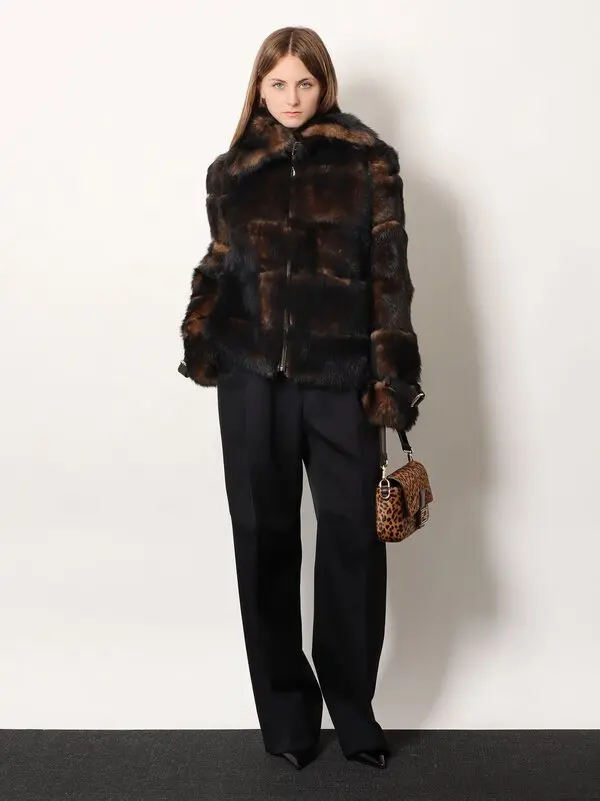 Fendi Backed Sheepskin And Nappa Jacket