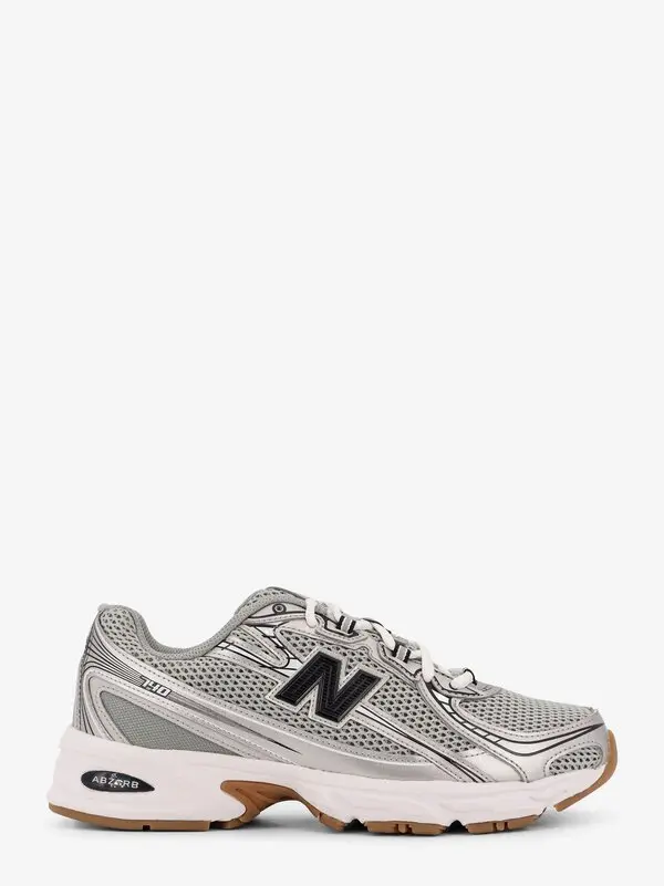 NEW BALANCE 740 Mesh Sneakers With Leather Inserts - Grey