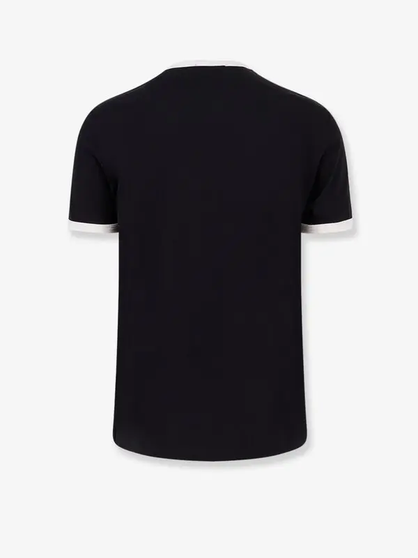 Dolce & Gabbana Cotton T-shirt With Flocked Logo Print