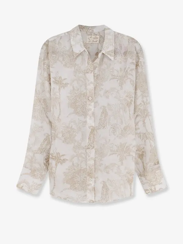 MC2 SAINT BARTH Cristal Ramie Shirt - Beige