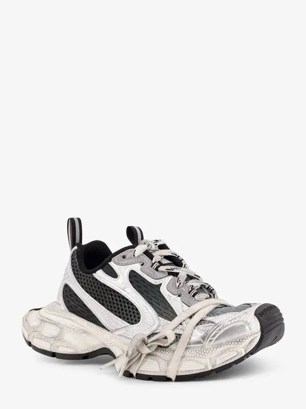 Balenciaga 3xl Gradient Mesh Sneakers With Used Effect - Grey