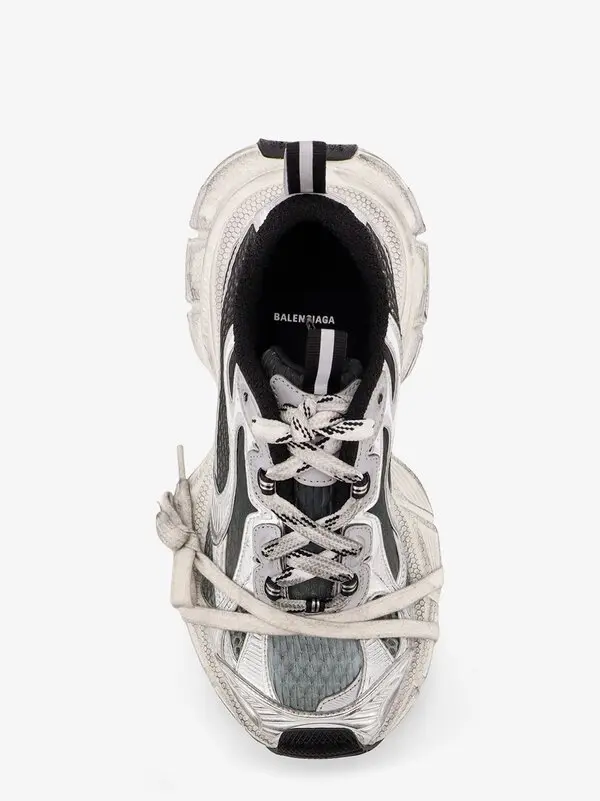 Balenciaga 3xl Gradient Mesh Sneakers With Used Effect - Grey