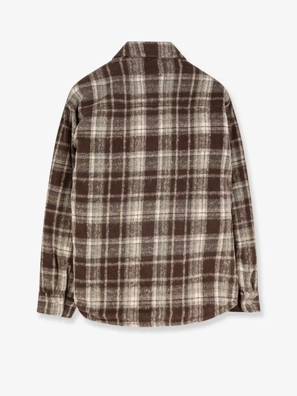 DUNST Madras Pattern Flannel Jacket