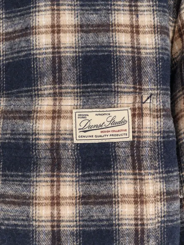 DUNST Madras Pattern Flannel Jacket