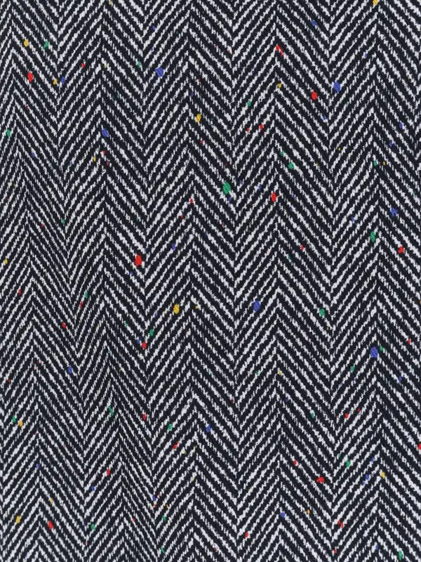 Givenchy Herringbone Motif Cotton Midi Skirt With Pleated Back