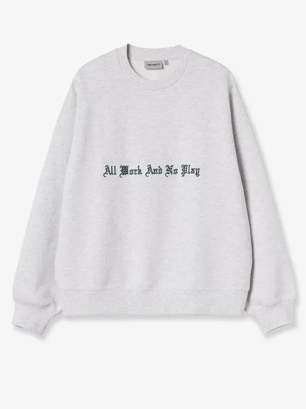 Carhartt Work In Progress No Play Cotton Blend Sweatshirt - Grey