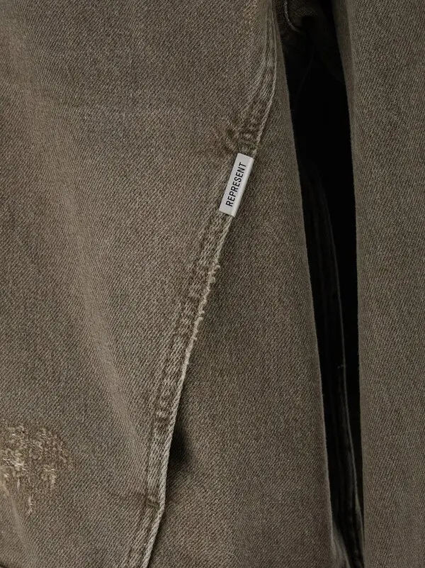 REPRESENT Denim Jacket With Distressed Effect