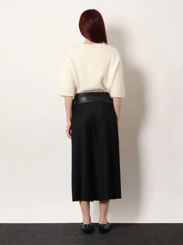 R2W Nayla Pleated Wool Trousers Skirt