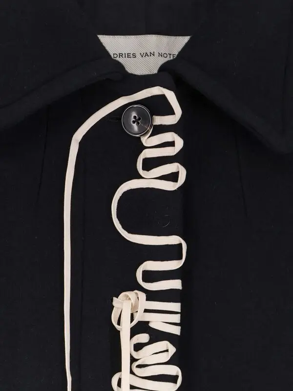 Dries Van Noten Rebela Wool Blend Coat