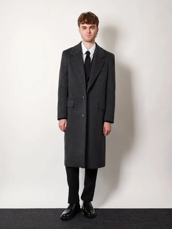 HEVO Cashmere Coat With Satin Lining