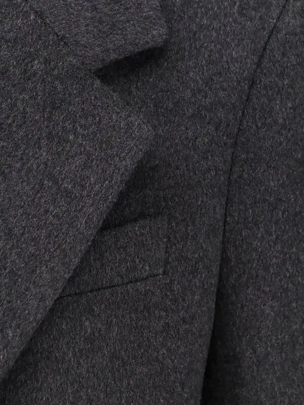 HEVO Cashmere Coat With Satin Lining