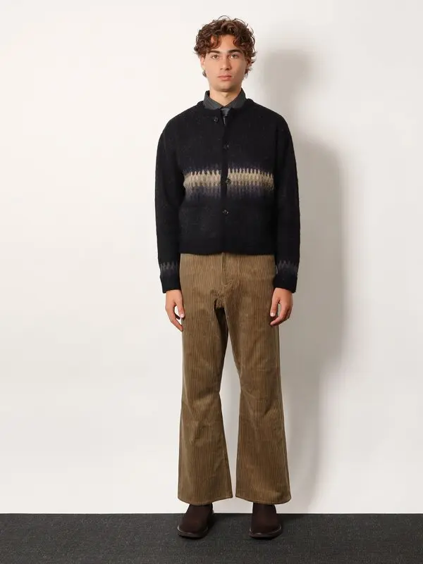 TONYWACK Jacquard Alpaca Cardigan