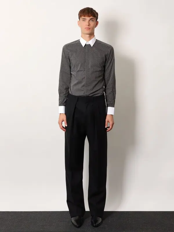 TOM FORD Microfantasy Cotton Shirt