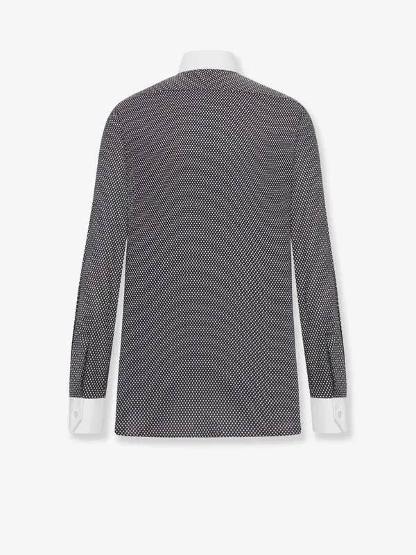 TOM FORD Microfantasy Cotton Shirt