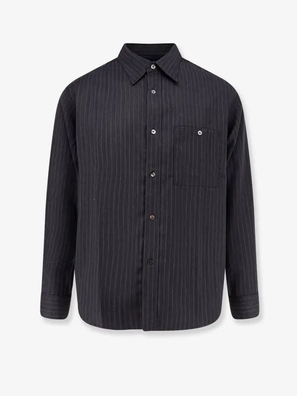 TONYWACK Striped Wool Blend Shirt