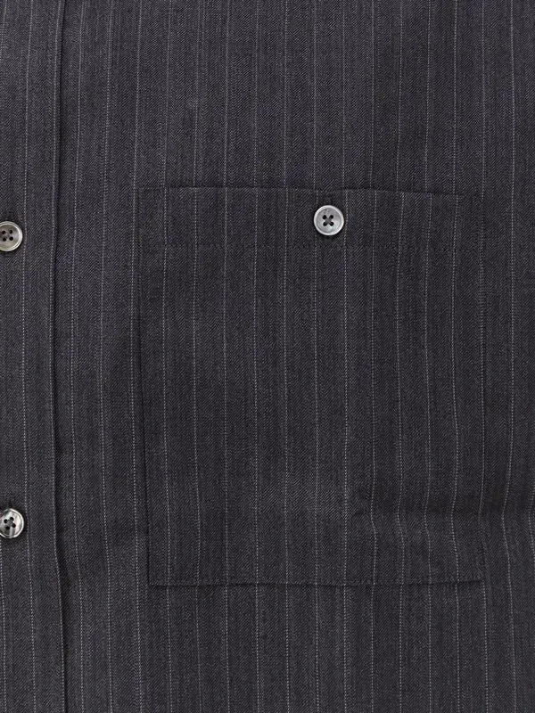 TONYWACK Striped Wool Blend Shirt
