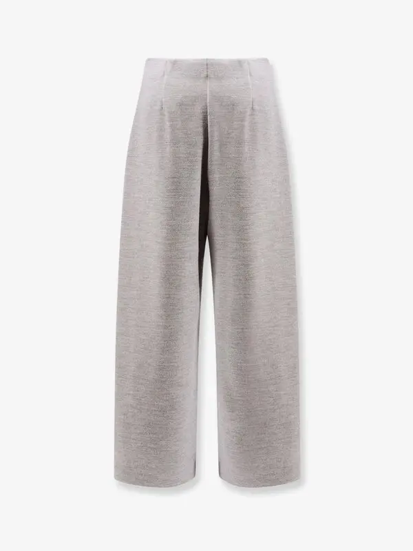 Max Mara Ebrien Wool And Cotton Trousers