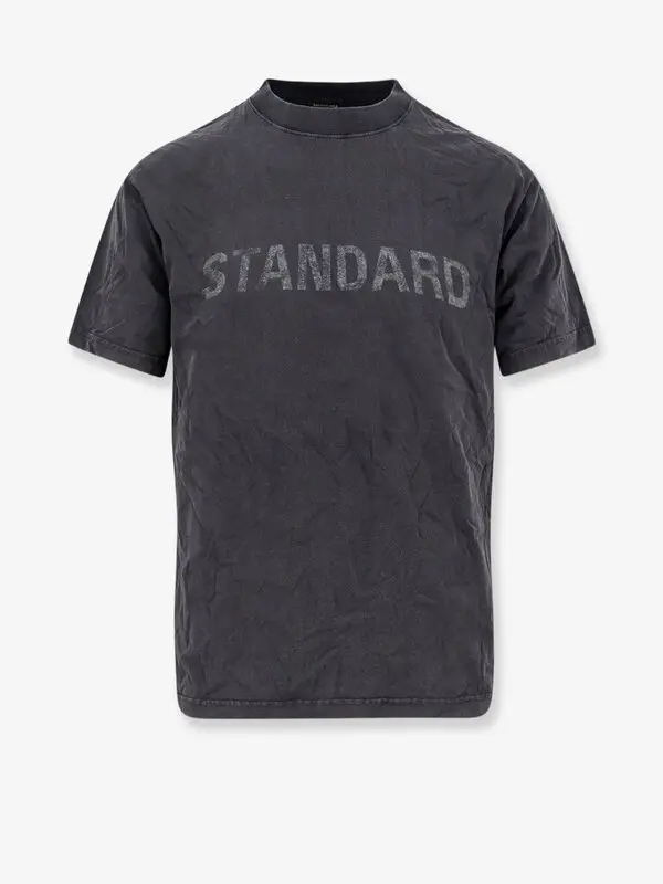 Balenciaga Standard Cotton T-shirt - Black