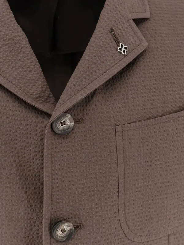 Tagliatore Torrent Wrinkled Cotton Blazer