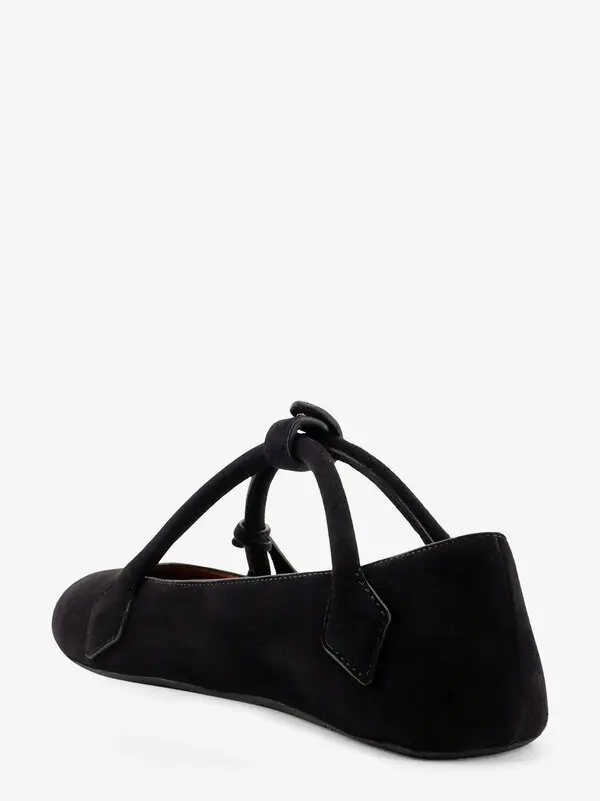 Alaïa Suede Ballet Flats - Black