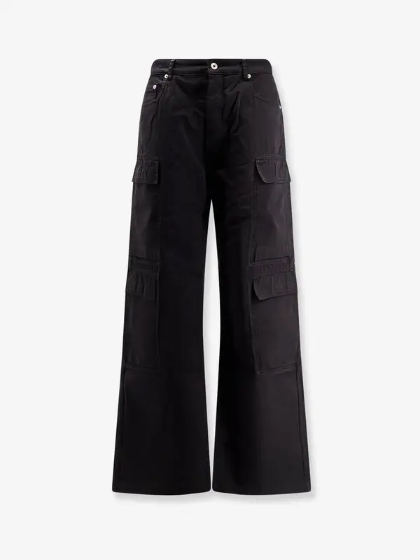 Rick Owens Double Cargo Organic Cotton Trousers