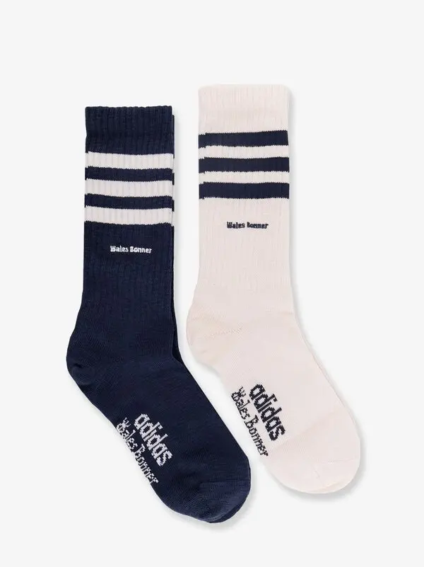 WALES BONNER X ADIDAS Cotton Blend Socks Bipack - Blue