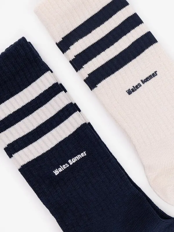 WALES BONNER X ADIDAS Cotton Blend Crew Socks Two Pack