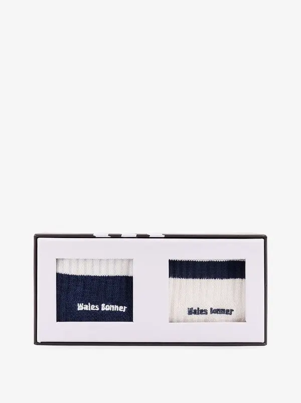 WALES BONNER X ADIDAS Cotton Blend Crew Socks Two Pack