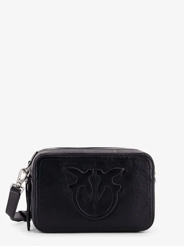 Pinko Carrie Leather Shoulder Bag
