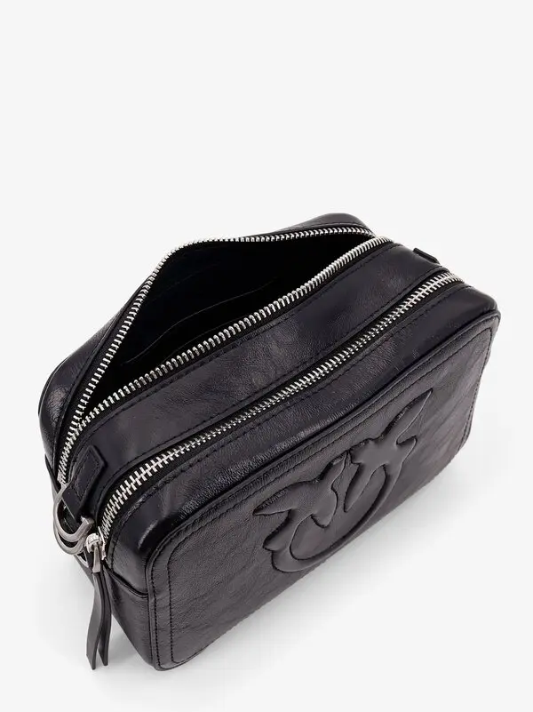 Pinko Carrie Leather Shoulder Bag