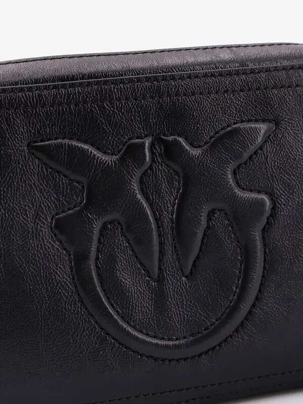 Pinko Carrie Leather Shoulder Bag