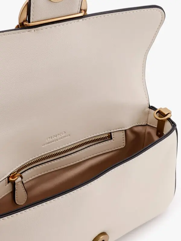 Pinko Love One Mini Leather Shoulder Bag