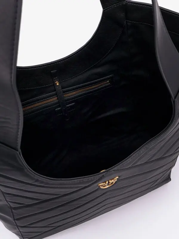 Pinko Quilted Leather Shoulder Bag